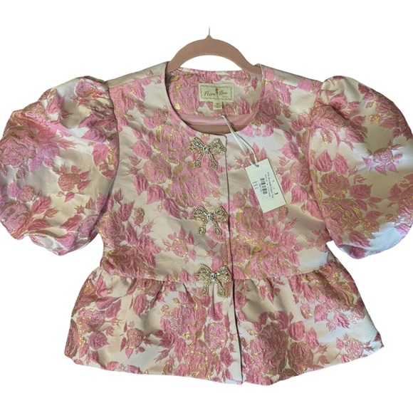 Flora Bea Nyc | Tops | Flora Bea Nyc Pink Brocade Set | Poshmark
